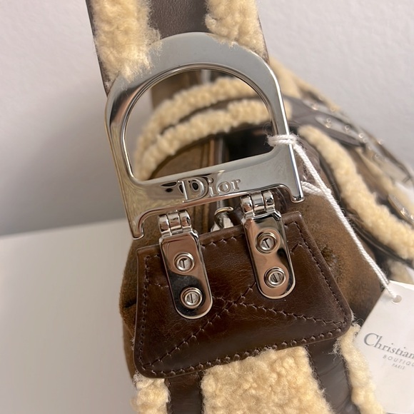 Dior | Bags | Authentic Christian Dior 5 Vintage Shearling Flight Bag ...